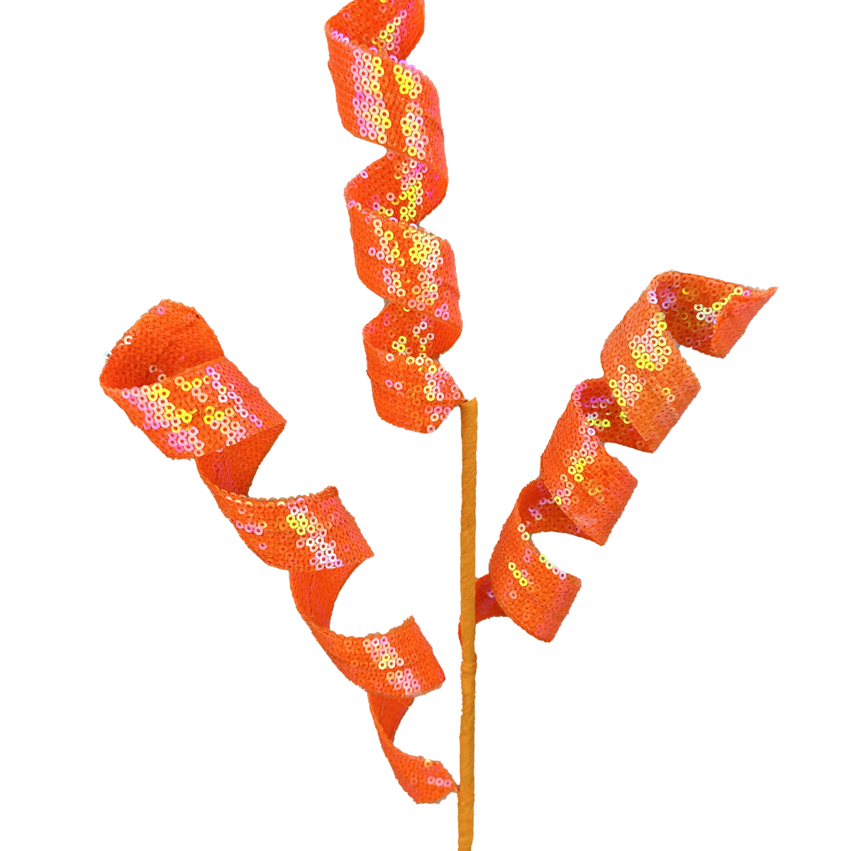 24" Sequin Frizzy Curly Spray Orange – Alexander and Company