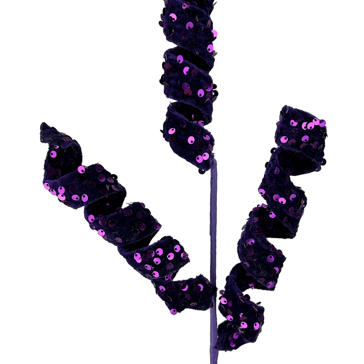 Purple Sequin Curly Spray – Alexander and Company