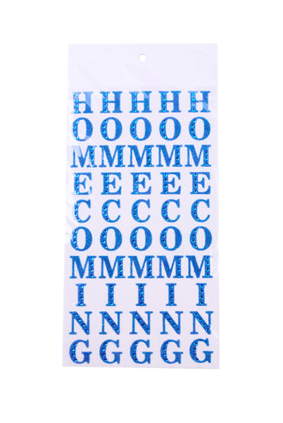 1" Homecoming Letter Sticker Page Royal Blue – Alexander and Company