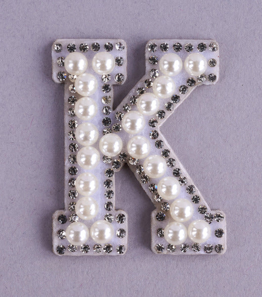1.75" Pearl/Crystal Letter "K" Sticker – Alexander and Company