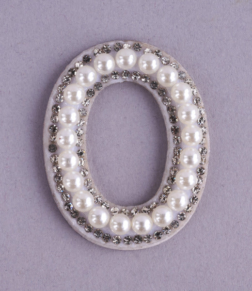 1.75" Pearl/Crystal Letter "O" Sticker – Alexander and Company