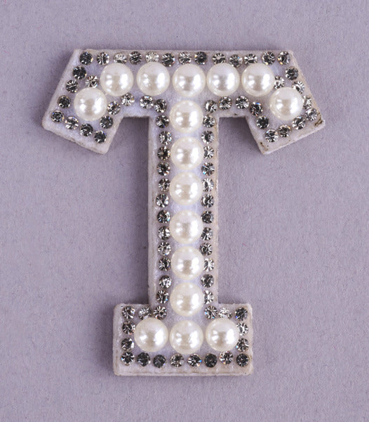 1.75" Pearl/Crystal Letter "T" Sticker – Alexander and Company