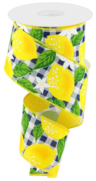 2.5" x 10yd Lemon W/Check – Alexander and Company