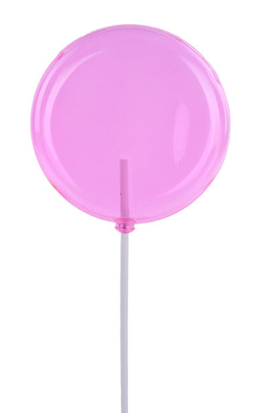 5" x 12" Clear Light Pink Lollipop W/Stick – Alexander and Company