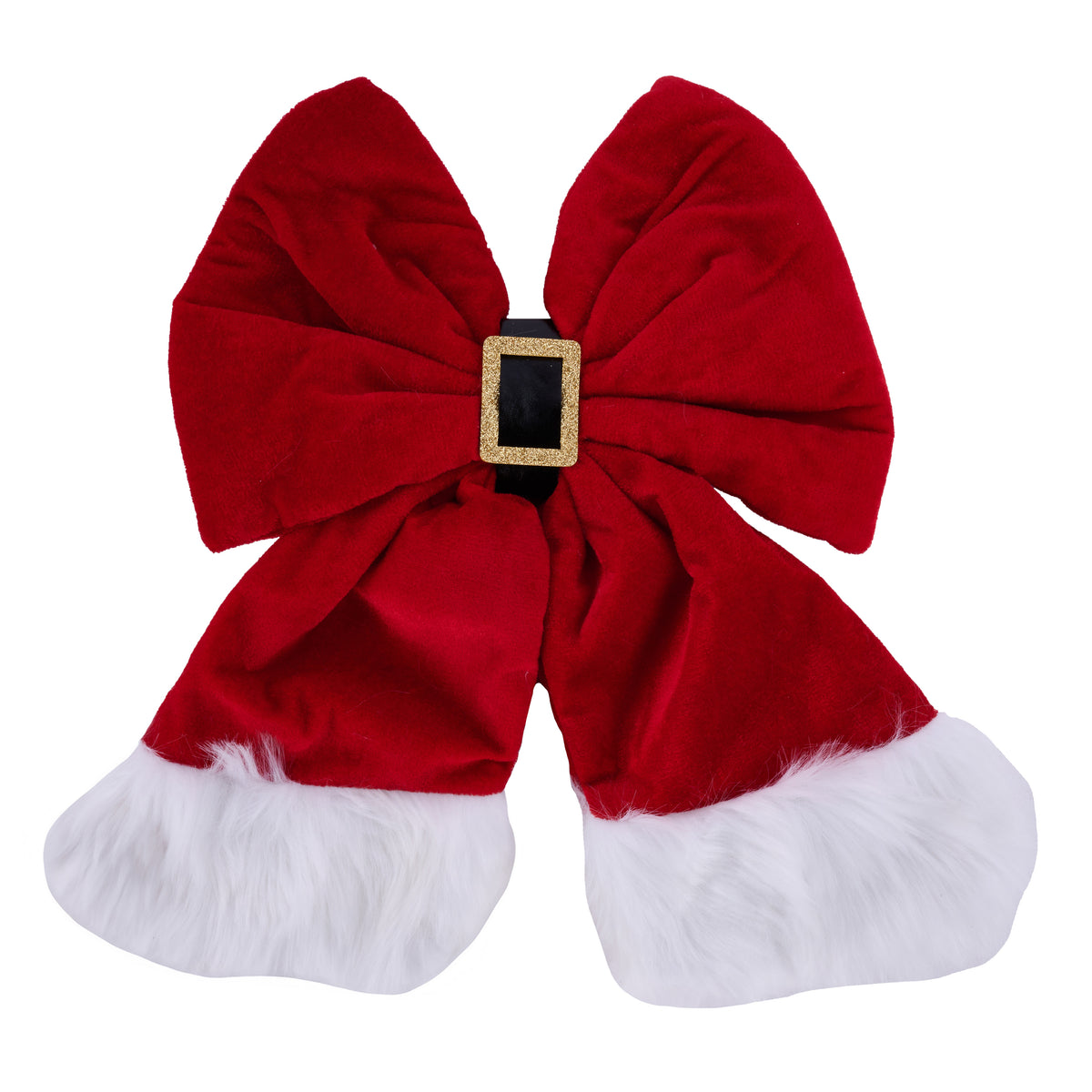 14"L x 11.5"W Santa Belt Bow – Alexander and Company