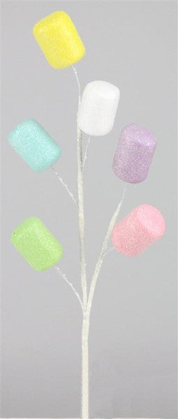 12"L Glitter/Styro Marshmallow Pick – Alexander and Company